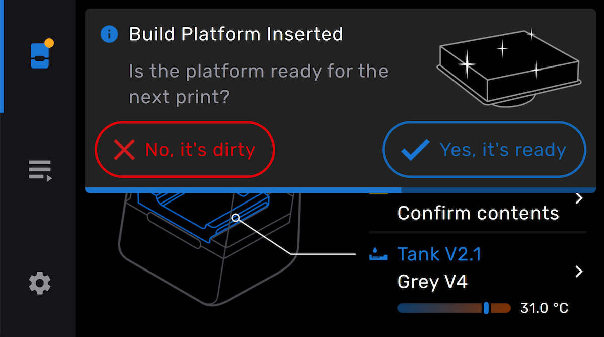 Readying your printer to automatically start an uploaded print (Formlabs LFS printers)